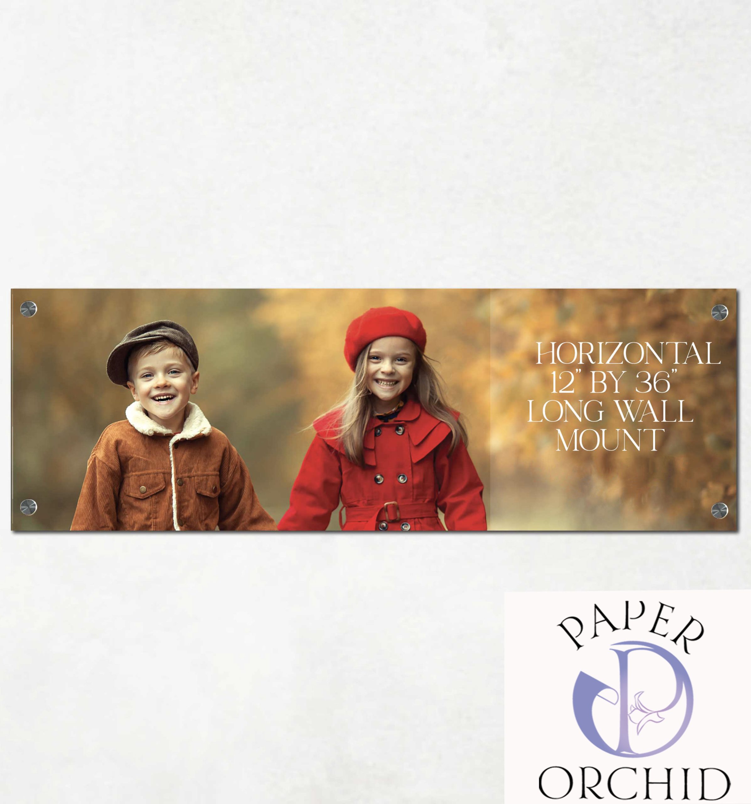 16″ by 48″ Print Your File Acrylic Sign – Paper Orchid